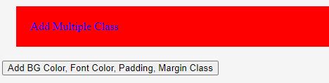 Add Remove Replace Toggle Append CSS Classes Using JavaScript