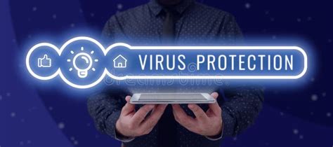 Conceptual Display Virus Protection Business Approach Program Designed