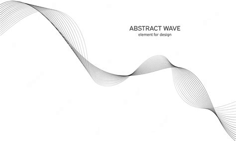 Premium Vector Stylized Wave Line