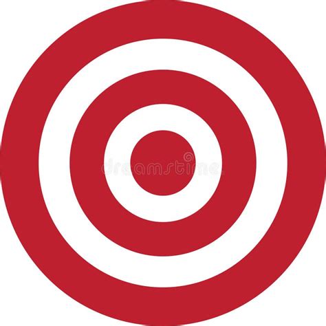 Target Arrow Bullseye Shooting Range Dart Dartboard Goal Stock Vector Illustration Of