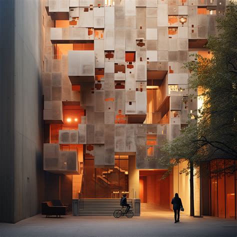 Close Up Detail Of Materials And Texture For This Public Ground Floor Interface Architectu