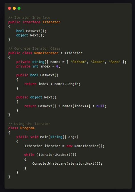 Iterator Design Pattern For Object Oriented Programming Parham Davin Posted On The Topic