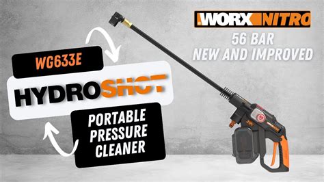 WORX NITRO WG633E Hydroshot Brushless Cordless Pressure Cleaner - WORX ...