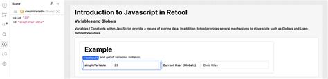JavaScript Application Retool Docs
