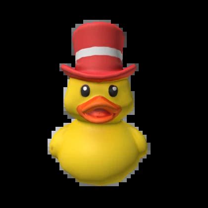 Rubber Duckie Red Top Hat Right Shoulder Roblox Item Rolimons