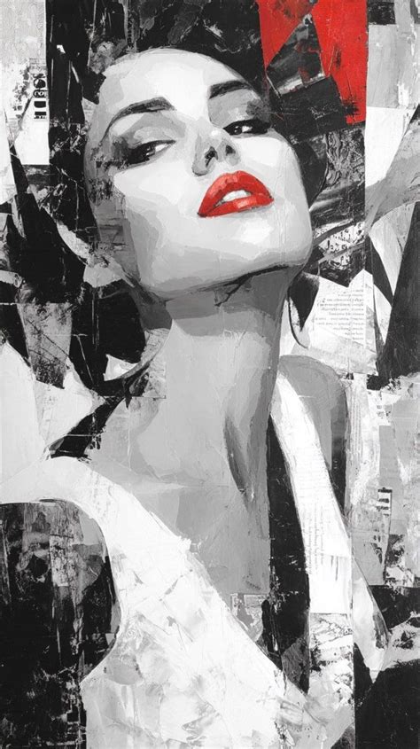 Изящное сочетание черно белых тонов с ярким акцентом эстетика абстрактной формы в 2025 г