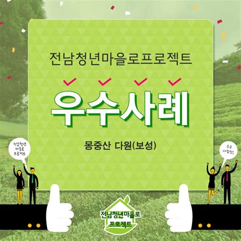 전남 청년 마을로 프로젝트 전남청년마을로프로젝트 청년활동가 들이 열심히 일해서 우수사례로