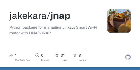 Github Jakekara Jnap Python Package For Managing Linksys Smart Wi Fi Router With Hnap Jnap