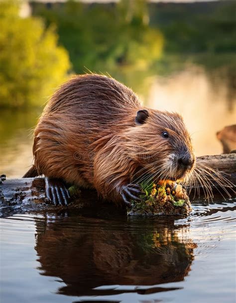 Award Winning Nature Photography Capturing A Beaver Constructing A Dam