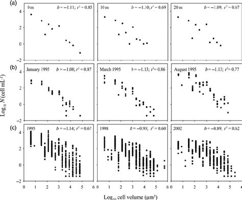 Representative Abundance Size Spectra At Different Levels Of