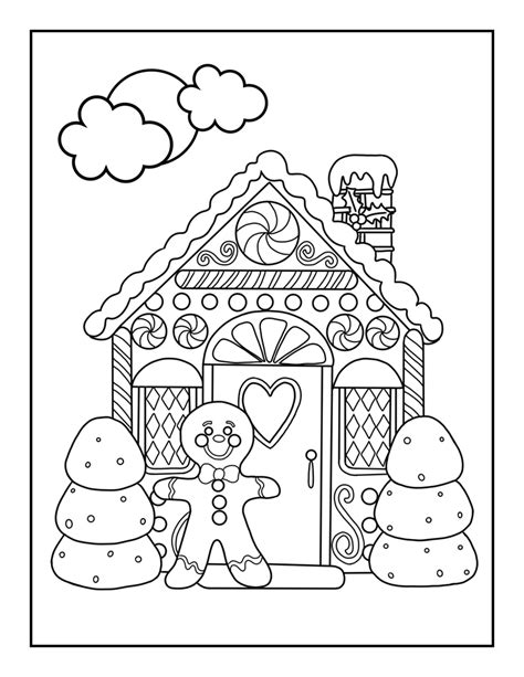 Christmas Coloring Pages Gingerbread Man