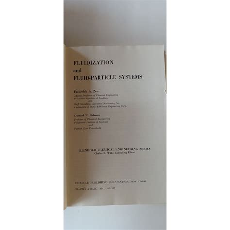 Fluidization And Fluid Particle Systems Book