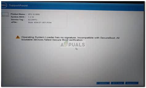 Fix Operating System Loader Has No Signature