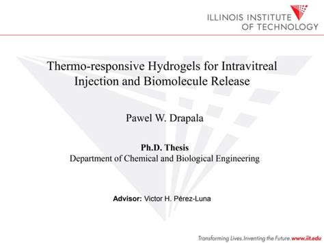 Thermo Responsive Hydrogels For Intravitreal Injection And Biomolecule