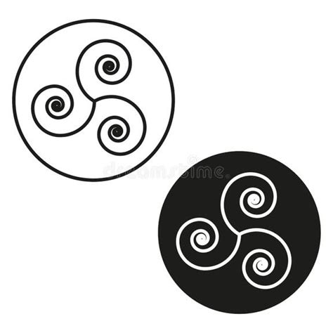 Circle With Pattern Icon Round Frame Geometric Element Vector Illustration Stock Image Stock