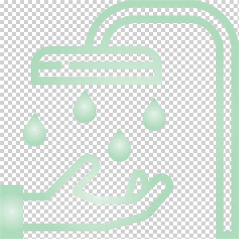 손 씻기 손 청소 그린 텍스트 아쿠아 라인 Png Klipartz