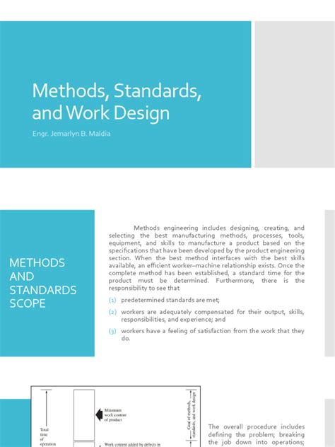 methods standards and work design pdf systems science business
