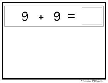 Babe Pencils Single Digit Addition Sums 0 18 Google Slides Activities