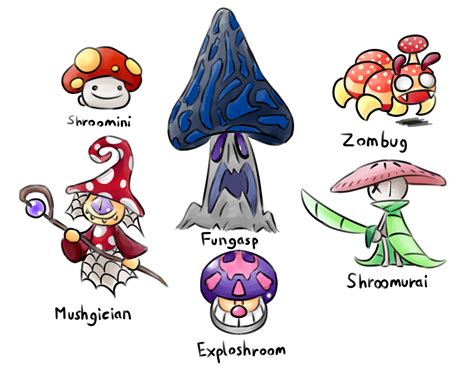 Mushroom Enemies By Inkdragonworks On Deviantart