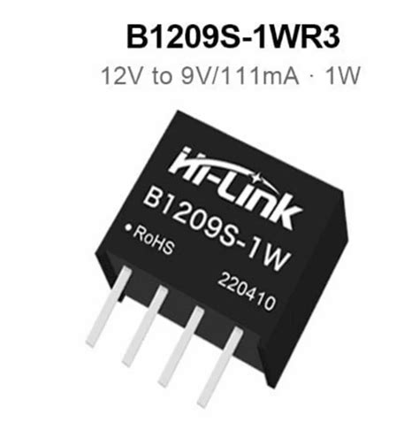Hi Link F1209s 1wr3 12v To 9v 1w 111ma Isolated Dc Dc Converter Sip Package Power Module At Rs