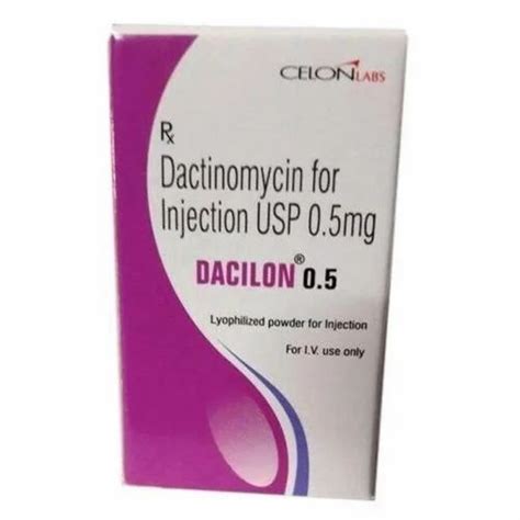 Dacilon Dactinomycin 0 5 Mg Injection At ₹ 265 Vial Pune Id 2852469347262