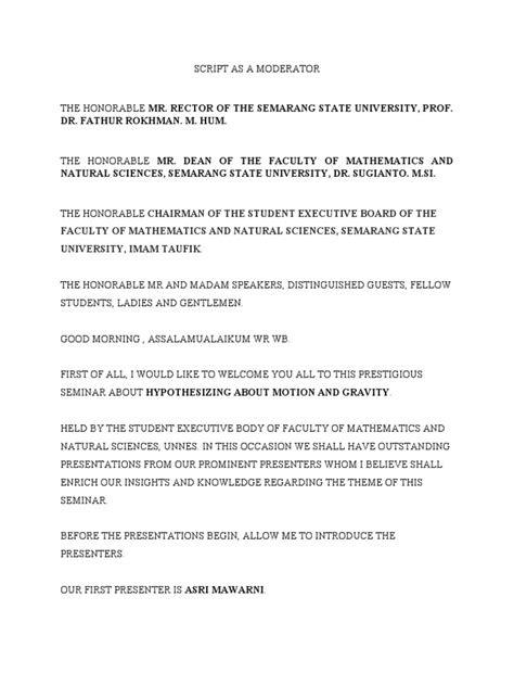 Example Of Script Pdf