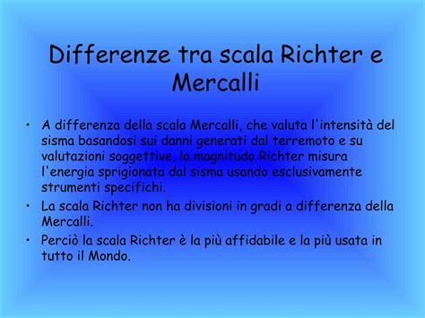 La Scala Mercalli E La Scala Richter Ppt