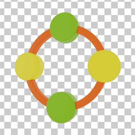 Premium Psd Network Chart 3d Illustration