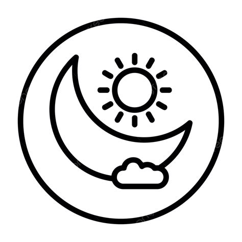 낮과 밤 라인 아이콘 벡터 낮과 밤 아이콘 낮 그리고 Png 일러스트 및 벡터 에 대한 무료 다운로드 Pngtree