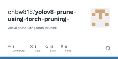 GitHub Chbw818 Yolov8 Prune Using Torch Pruning Yolov8 Prune Using Torch Pruning