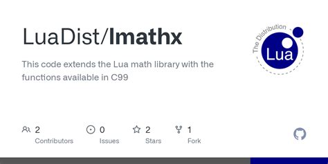 Github Luadistlmathx This Code Extends The Lua Math Library With