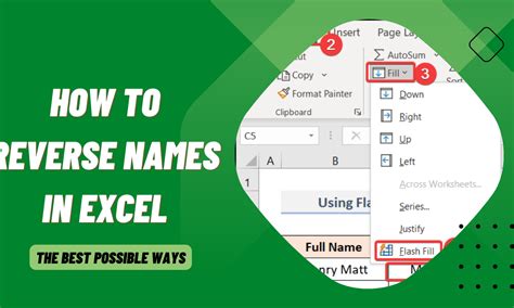 How To Reverse Names In Excel The Best Possible Ways Earn And Excel