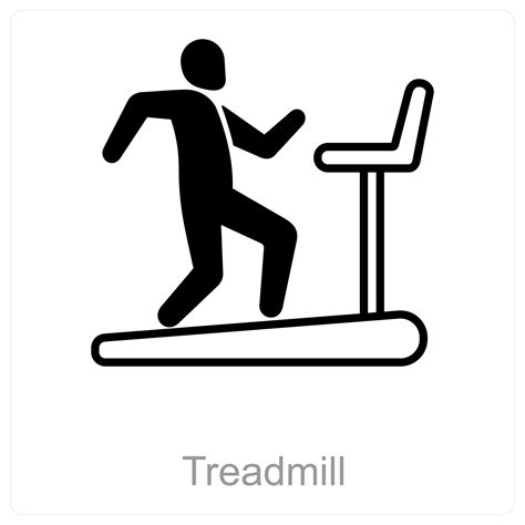 Treadmill And Exercise Icon Concept 47126567 Vector Art At Vecteezy