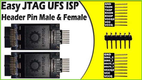Easy Jtag Ufs Isp Adapter Header Pins Male And