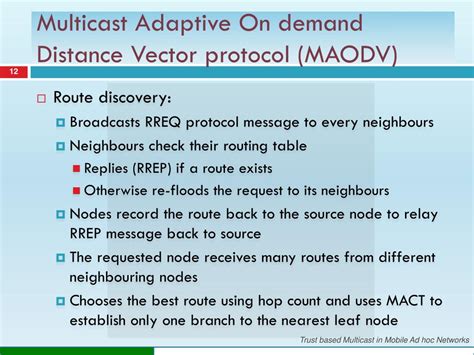 Ppt Trust Based Multicast Routing In Mobile Ad Hoc Network Powerpoint Presentation Id5777647