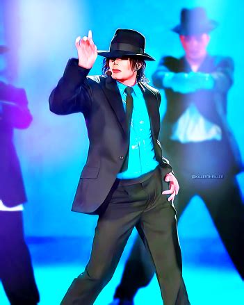Michael Jackson Blue Gangster Fanmade Pic Rmichaeljackson