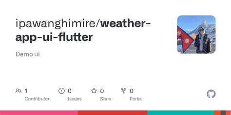 Github Ipawanghimire Weather App Ui Flutter Demo Ui