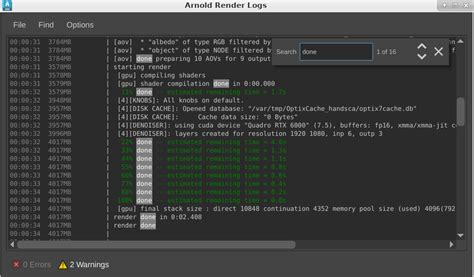 arnold renderview window