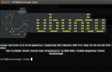 Linux Banner Und Einfache Sys Stats In Ascii Art Mit Linuxlogo Und Screenfetch Linux Und Ich