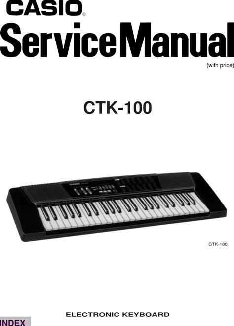 Casio Video Game Keyboard Ctk 100 Users Manual S M