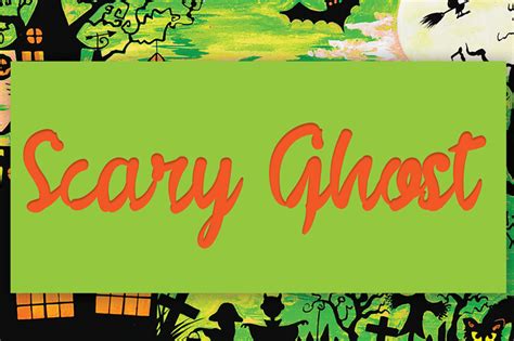 Scary Ghost Font