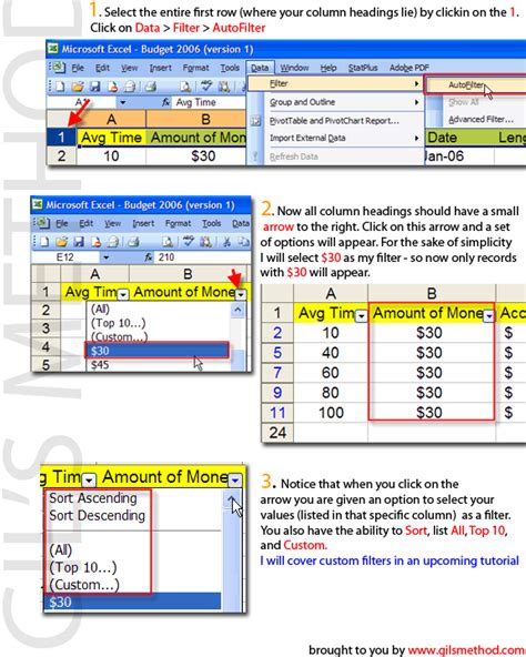 How To Use Autofilters To Sort Data In Excel