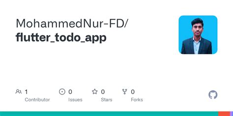 github mohammednur fd flutter todo app