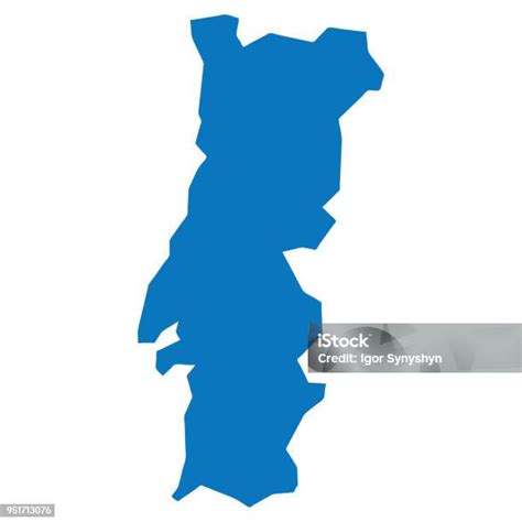 빈 블루 비슷한 포르투갈에 고립 된 흰색 배경 지도 유럽 국가입니다 웹사이트 디자인 커버 인포 그래픽 벡터 템플릿 그래프 그림