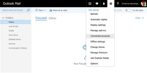 Focus Setup Email Account Di Outlook Live SMTP IMAP POP3