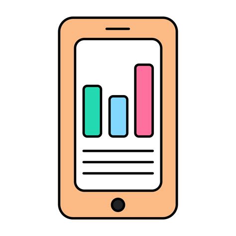 Premium Download Icon Of Mobile Data Analytics 13033972 Vector Art At