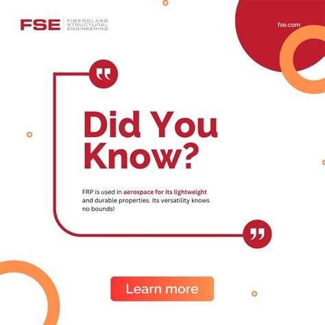 Didyouknow Frpstrength Aerospaceengineering Fse Materialscience Fiberglass Structural