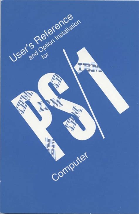 Ibm Ps1 Users Reference Manual Computing History