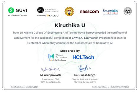 Kiruthika U On Linkedin Ai Generativeai Machinelearning
