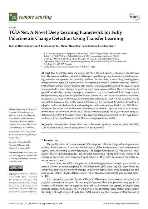 Pdf Tcd Net A Novel Deep Learning Framework For Fully Polarimetric